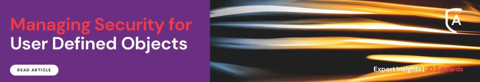 Managing Security for User Defined Objects - ALLOut Security